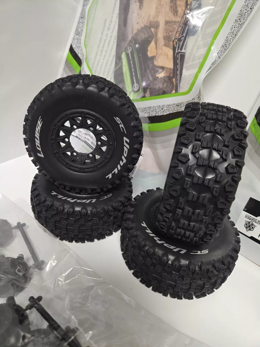 4 Louise RC SC-Uphill 1/10 Mounted Tires Soft 12 14 17mm Traxxas Slash ...