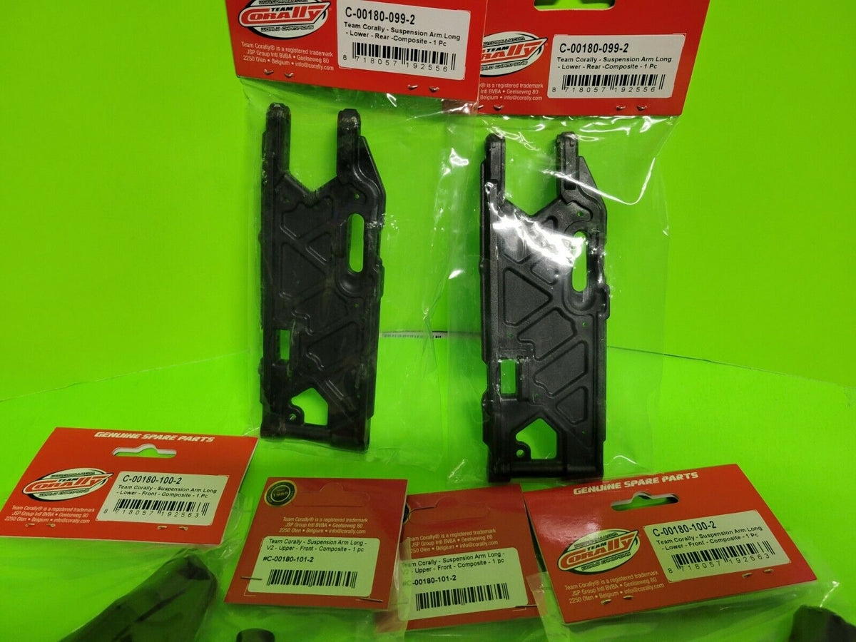 FULL SET Team Corally Front Rear LOWER UPPER Suspension A Arms KRONOS ...