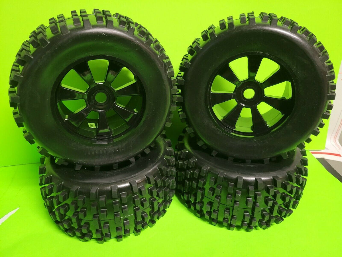 4 Team Corally Kronos XP 6S Pre-Mounted 3.8" MT Wheels Tires ARRMA KRA ...